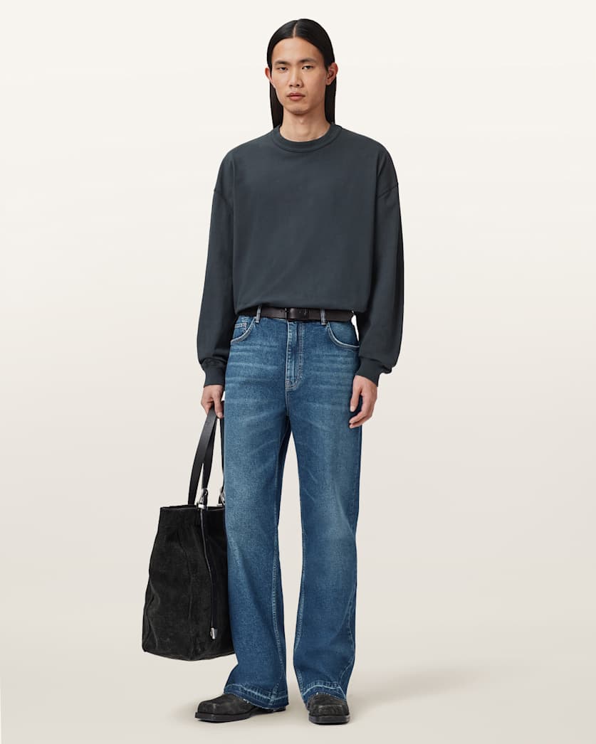 Flint Bootcut Denim Jeans Mid Indigo | ALLSAINTS